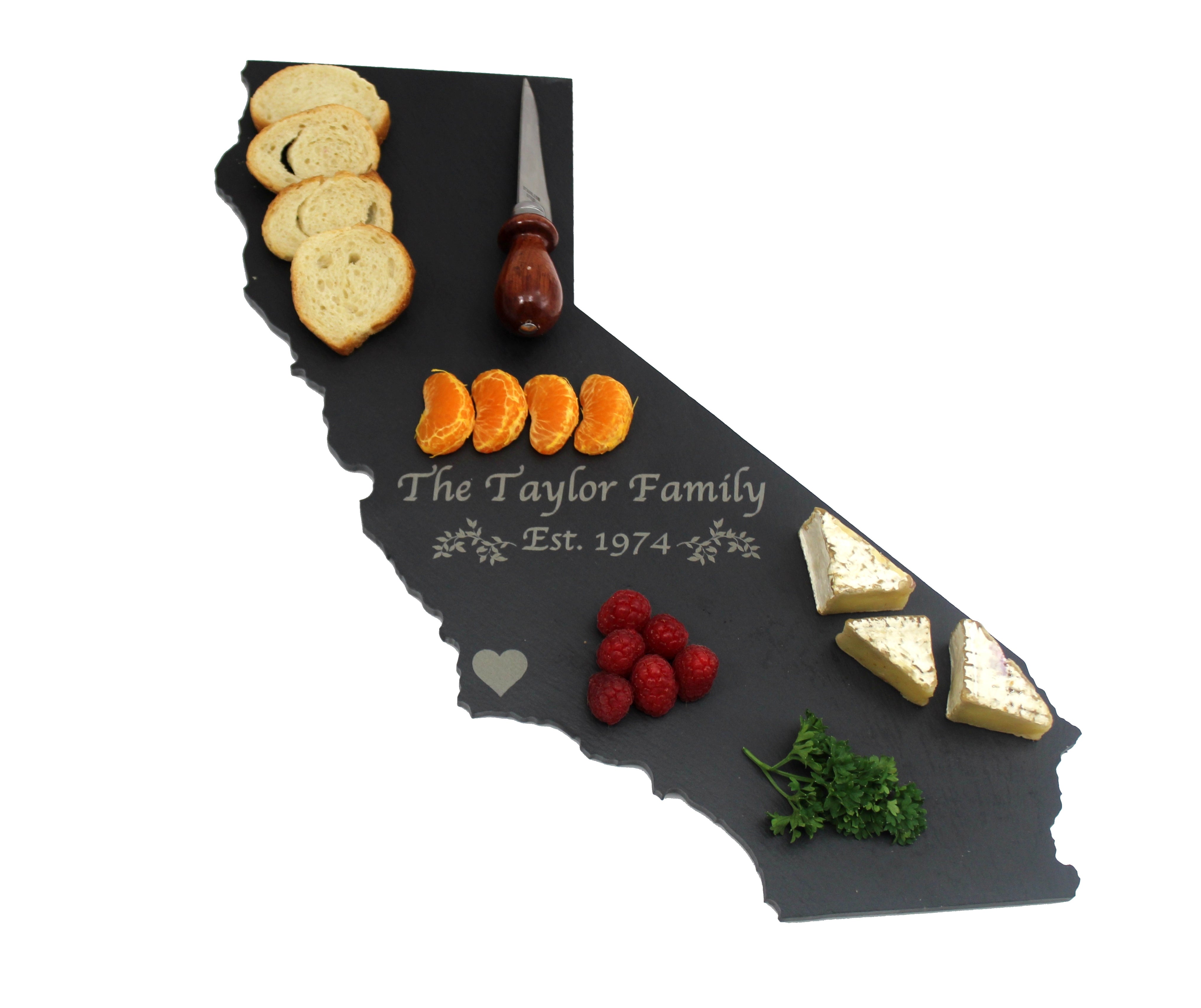 California Black Slate Cheese Board – Bison Hill Stonecrafts
